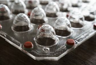Thermoformed chocolate moulds - Cormac